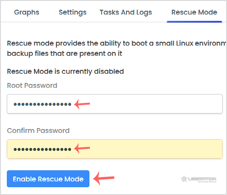 How to Boot VPS in Rescue Mode Using Virtualizor? - Liberation Technology Services